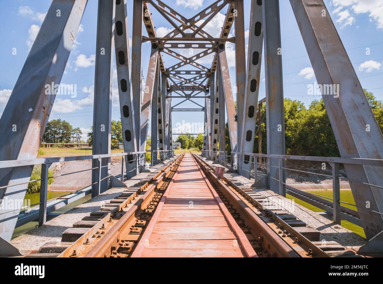 Bridge over the cooling channel in Chernobyl Stock Photo - Alamy
