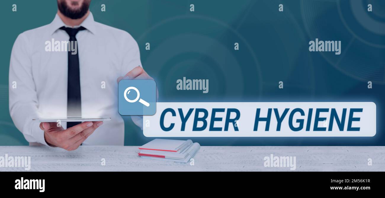 Conceptual caption Cyber Hygiene. Business showcase steps that computer ... Conceptual caption Cyber Hygiene. Business showcase steps that computer ...