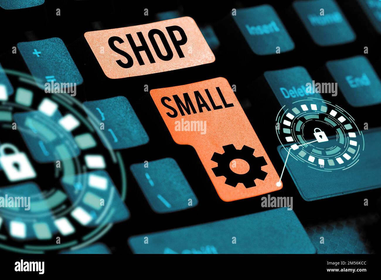 Text showing inspiration Shop Small. Business showcase nationwide ...