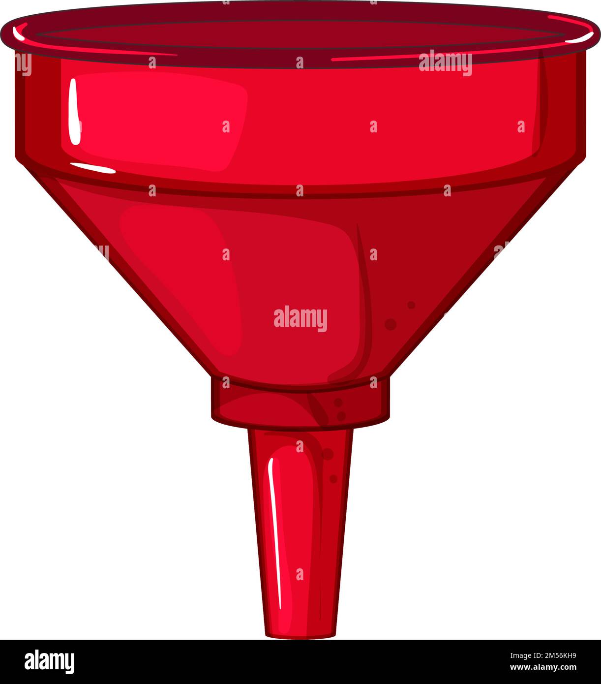 process funnel business cartoon vector illustration Stock Vector Image ...