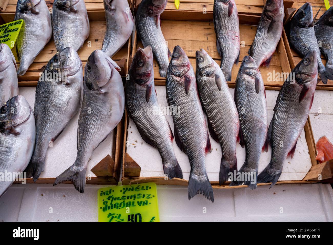 open air fish market , many fish for sale Stock Photo - Alamy