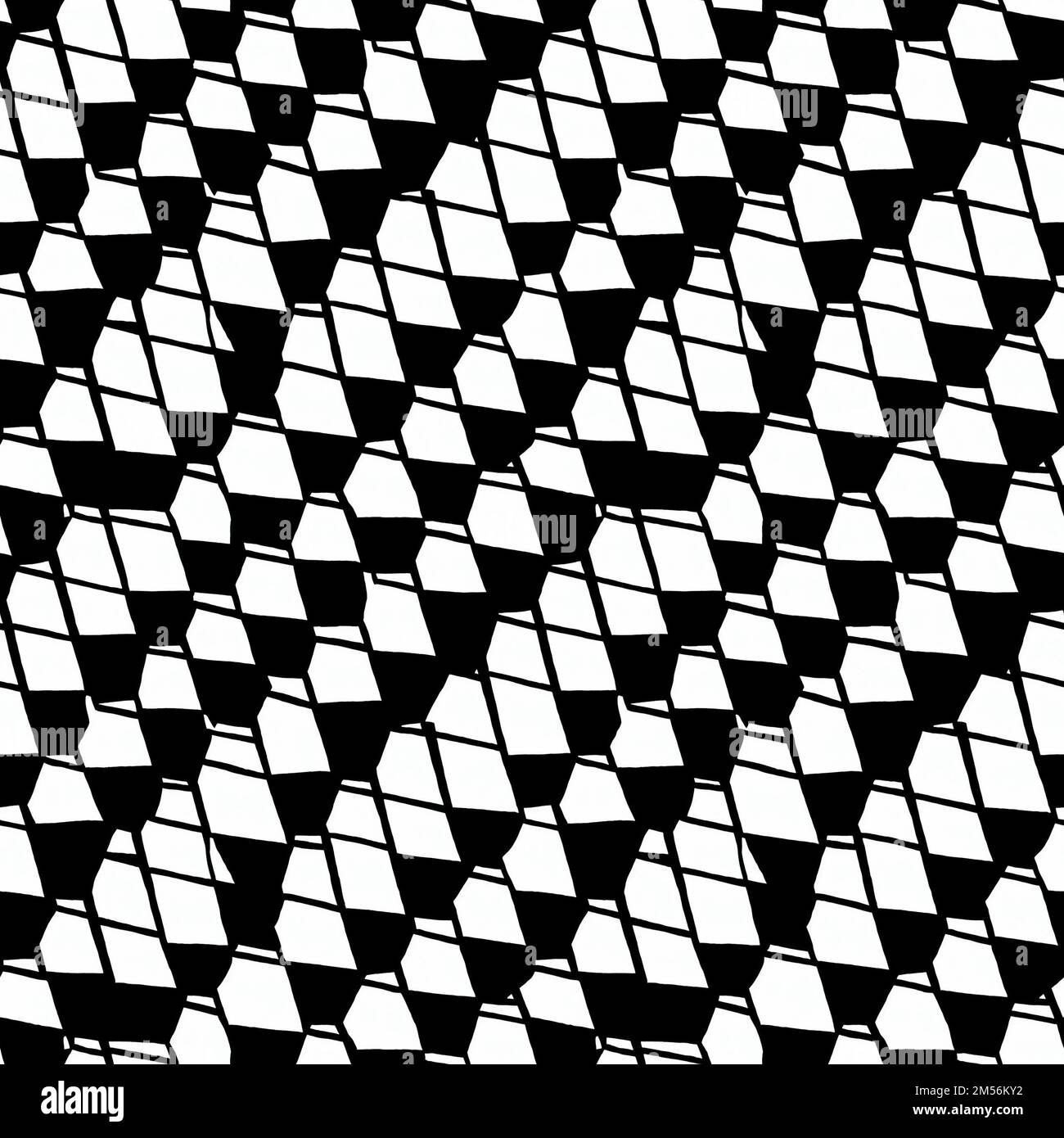 Graphic monochrome composition. Seamless background. Abstract geometric ...