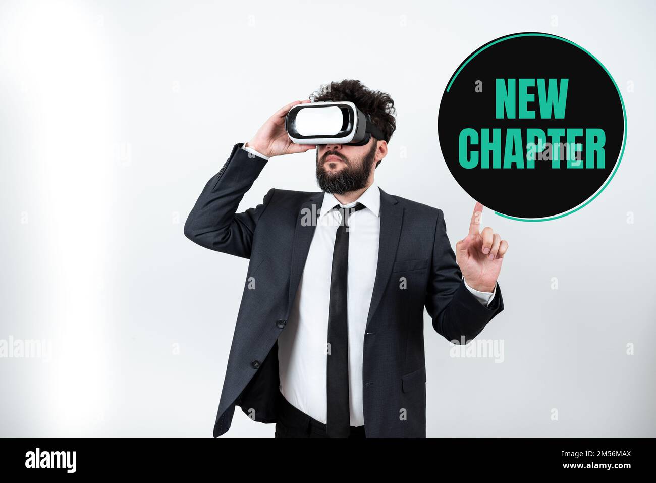 Hand writing sign New Chapter. Conceptual photo advance by moving from ...