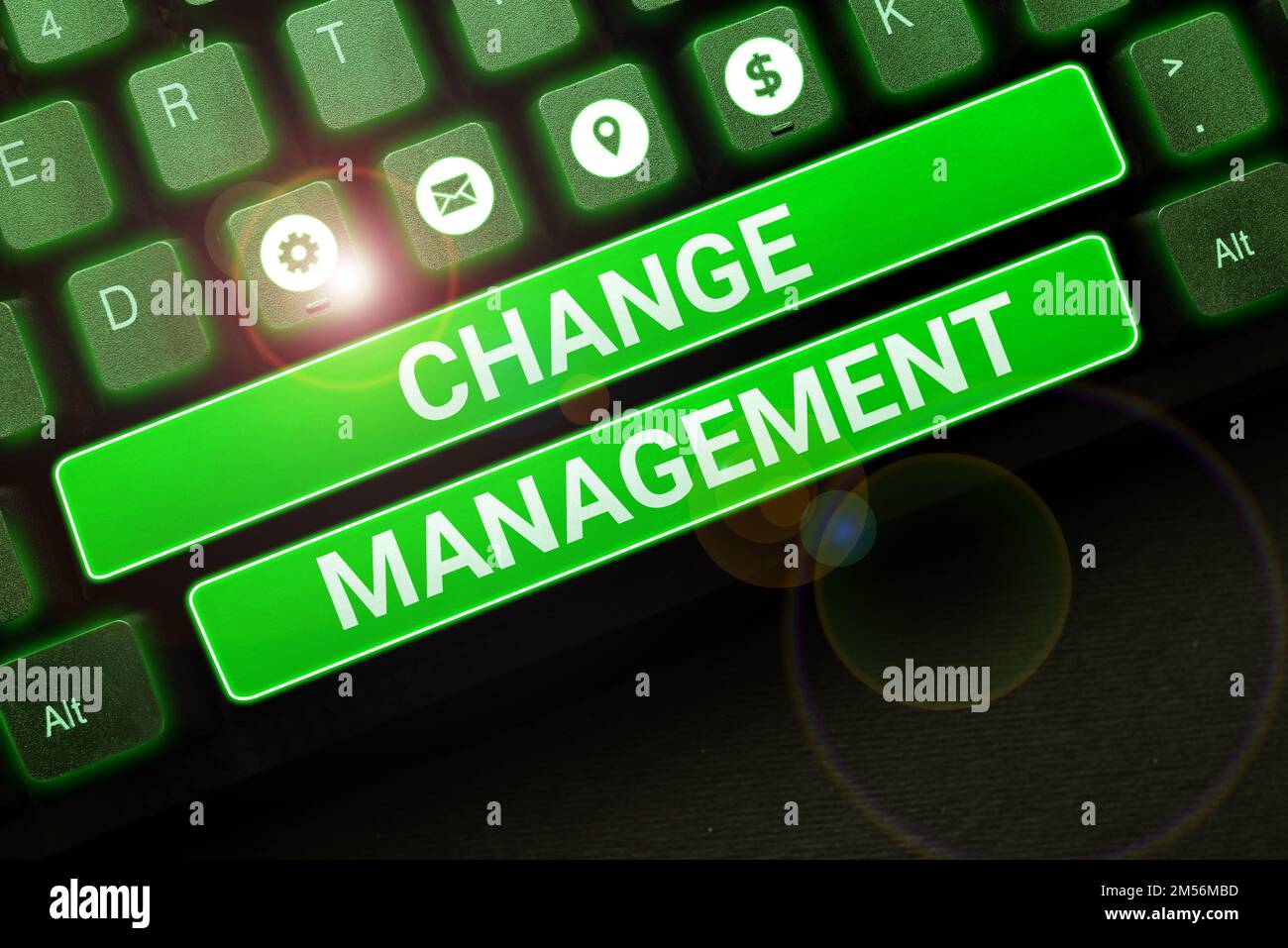 Text sign showing Change Management. Business showcase Replacement of ...