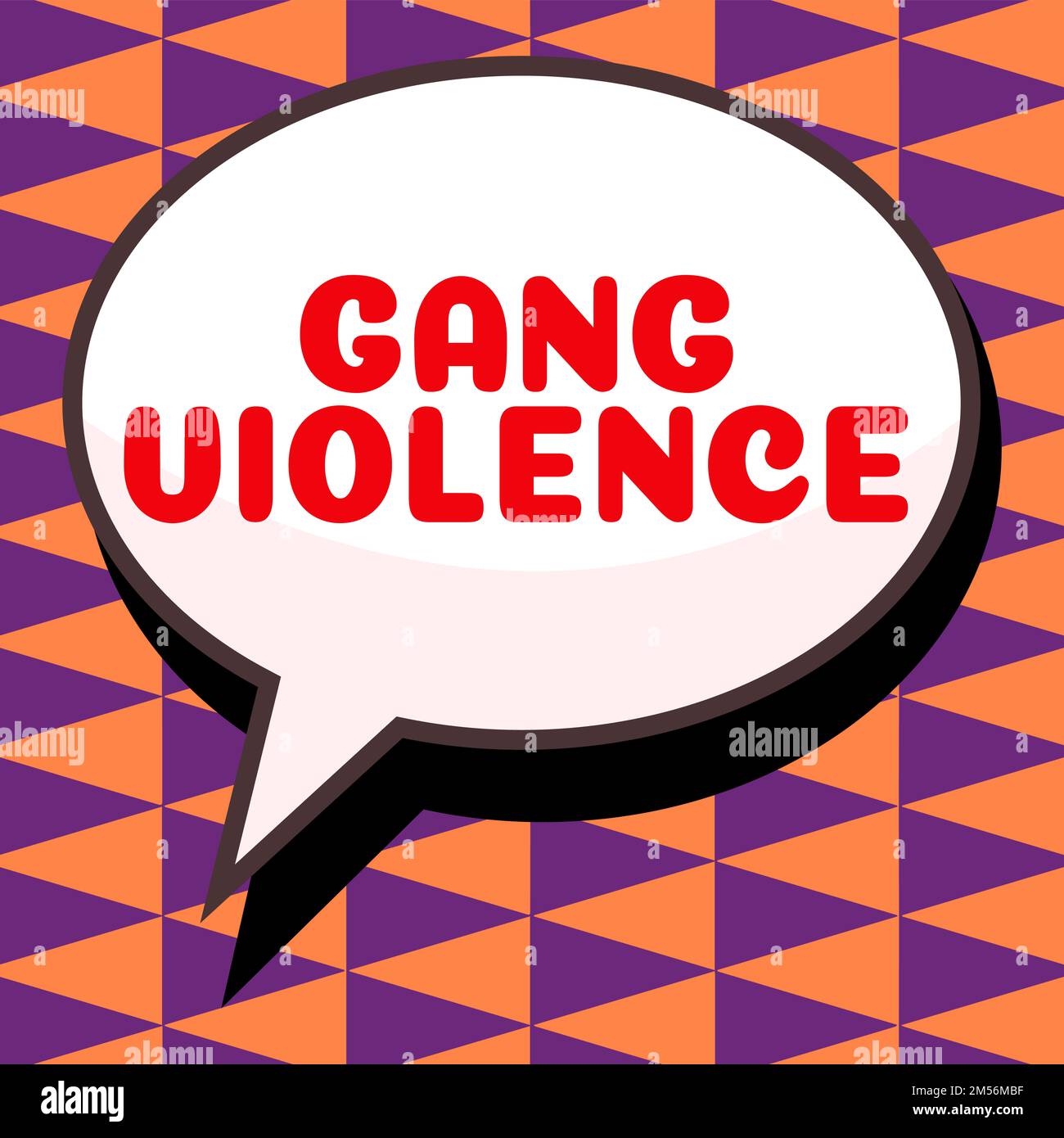 Hand writing sign Gang Violence. Business approach infringement of the ...