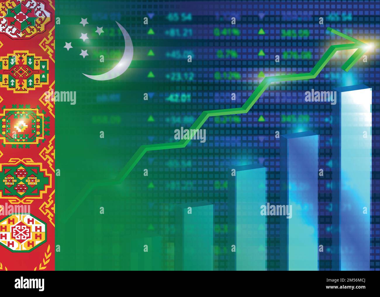 Economic growth in Turkmenistan.Turkmenistan's stock market ...