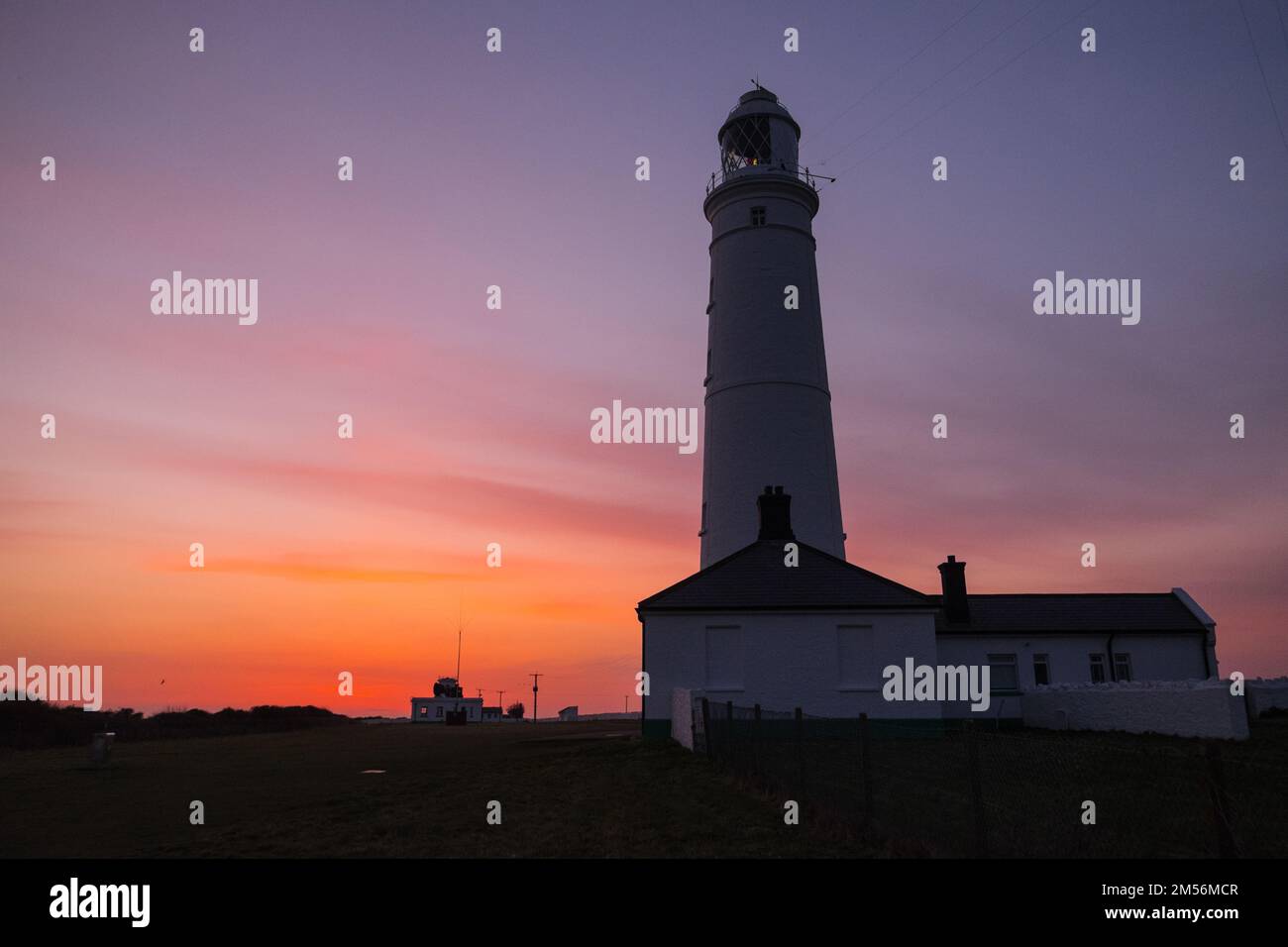 At,sunset.For 175 years Nash Point lighthouse, designed by James Walker ...