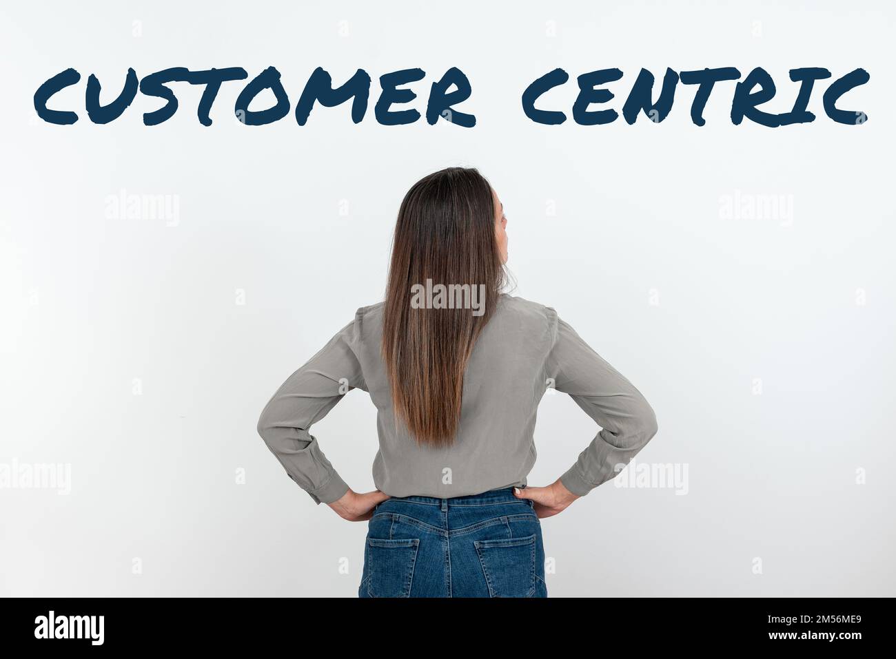 Text Showing Inspiration Customer Centric Internet Concept Process Of