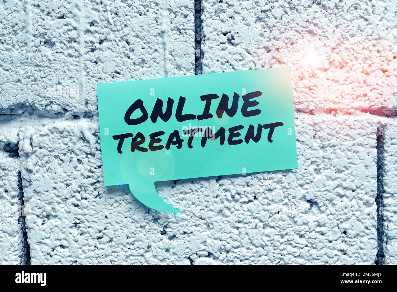 Text showing inspiration Online Treatment, Word Written on delivery of ...