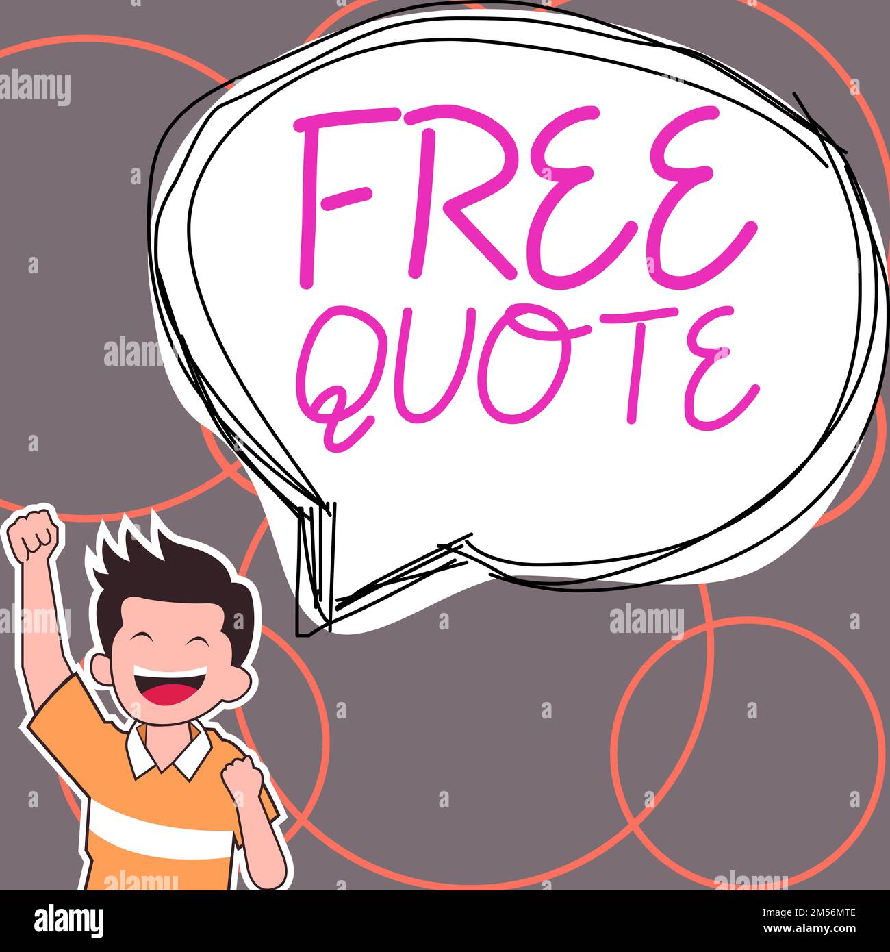Text sign showing Free Quote. Concept meaning A brief phrase that is ...