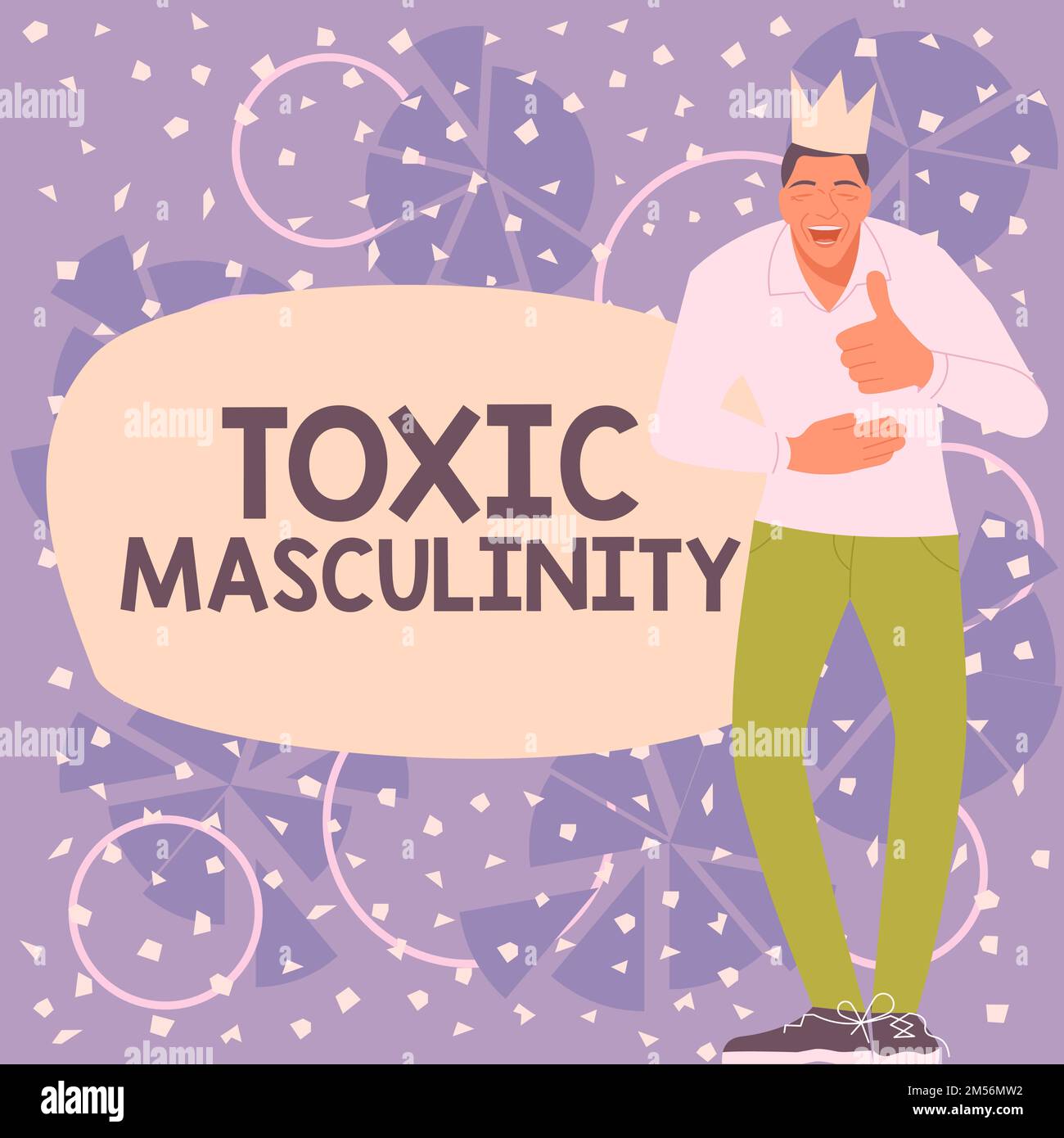 Sign displaying Toxic Masculinity. Internet Concept describes narrow ...