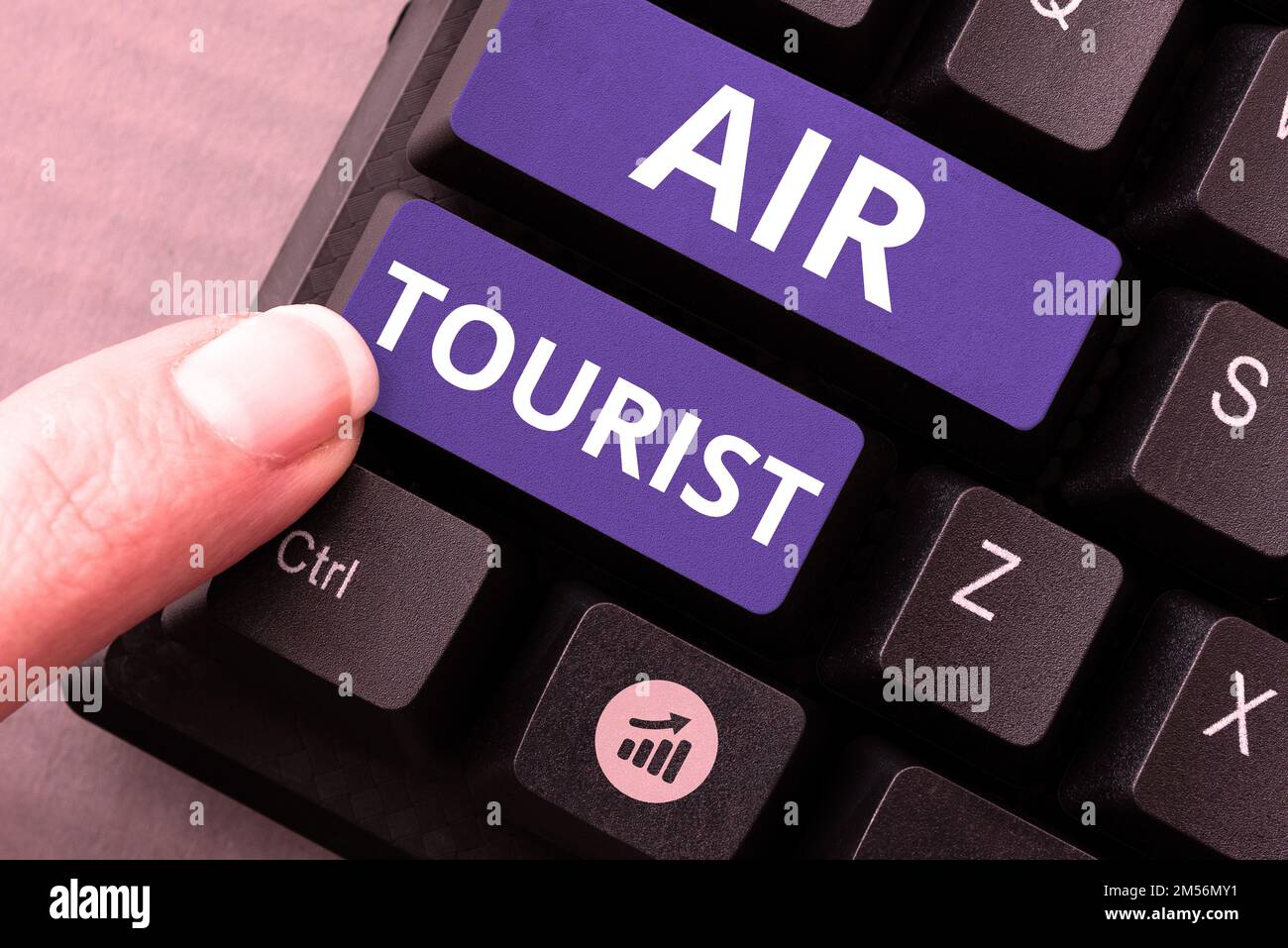 Writing displaying text Air Tourist. Business approach process of going ...