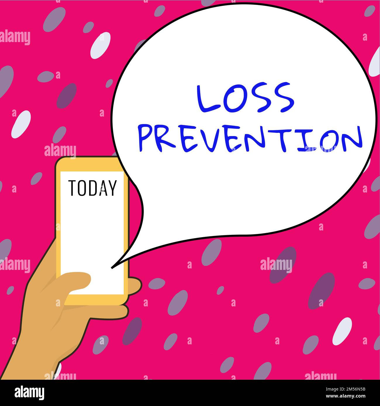 Conceptual display Loss Prevention. Internet Concept the fact that you ...