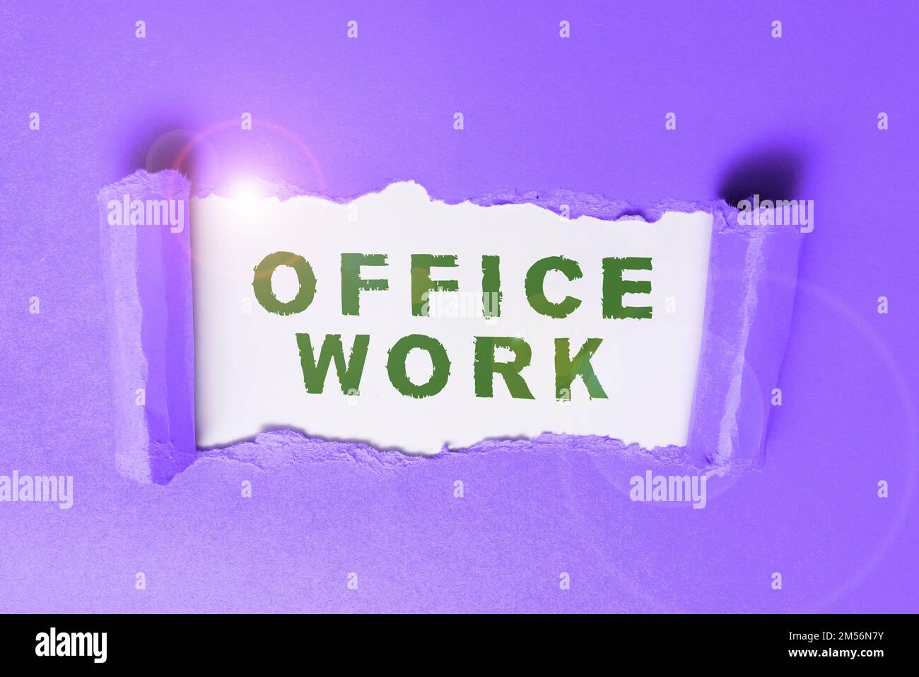 Sign displaying Office Work, Word for any clerical or administrative ...