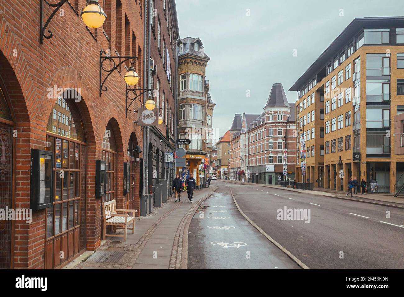 Aalborg, Denmark, October 2021: beautiful Scandinavian architecture ...