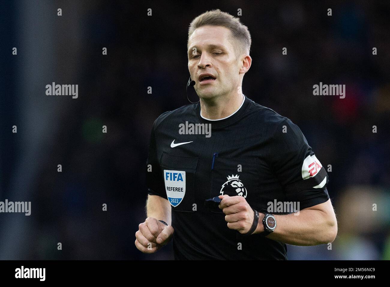 referee Craig Pawson during the Premier League match Everton vs ...