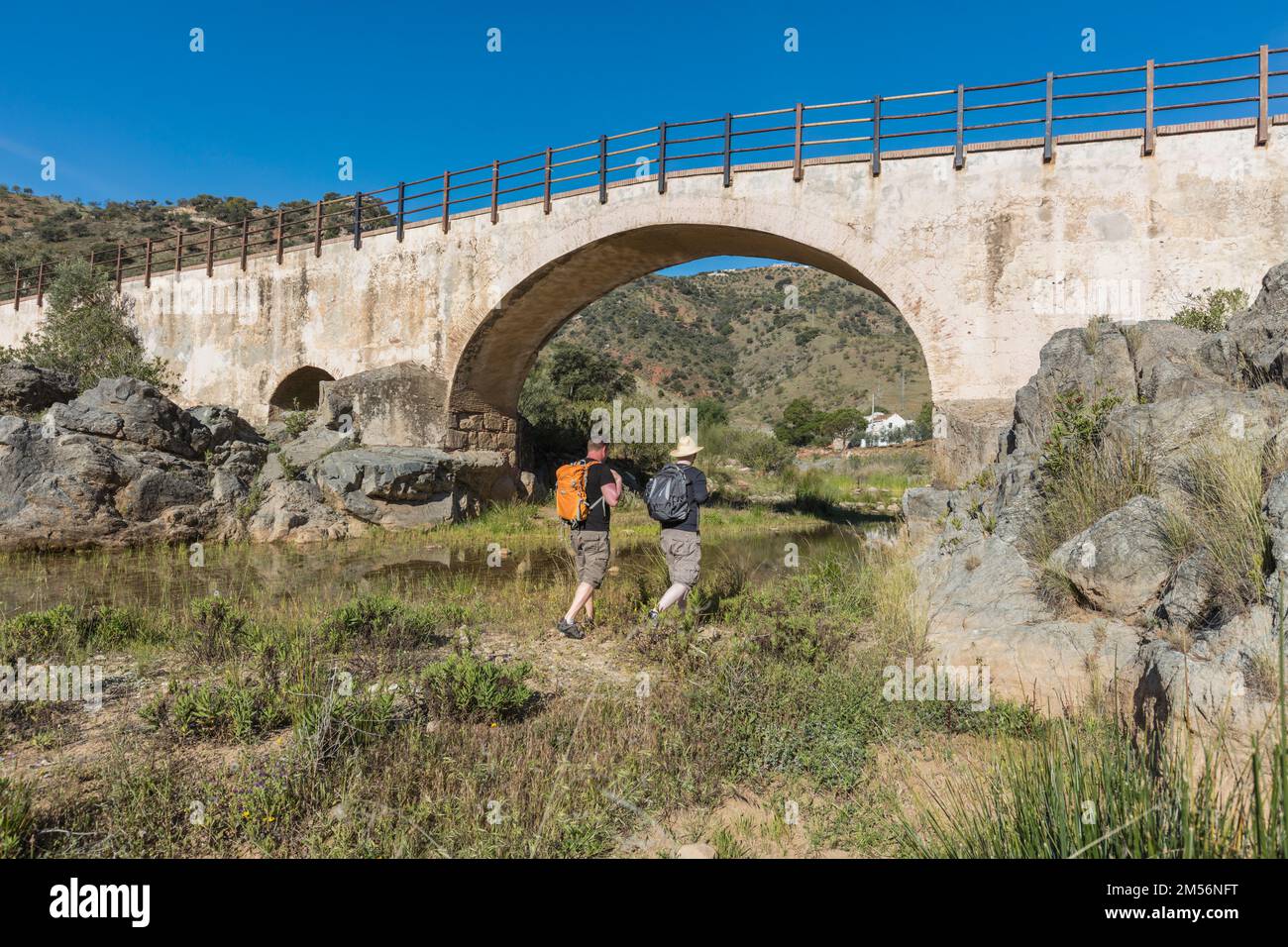 Hiking in the Andalusian countryside. Malaga Province, Andalusia ...
