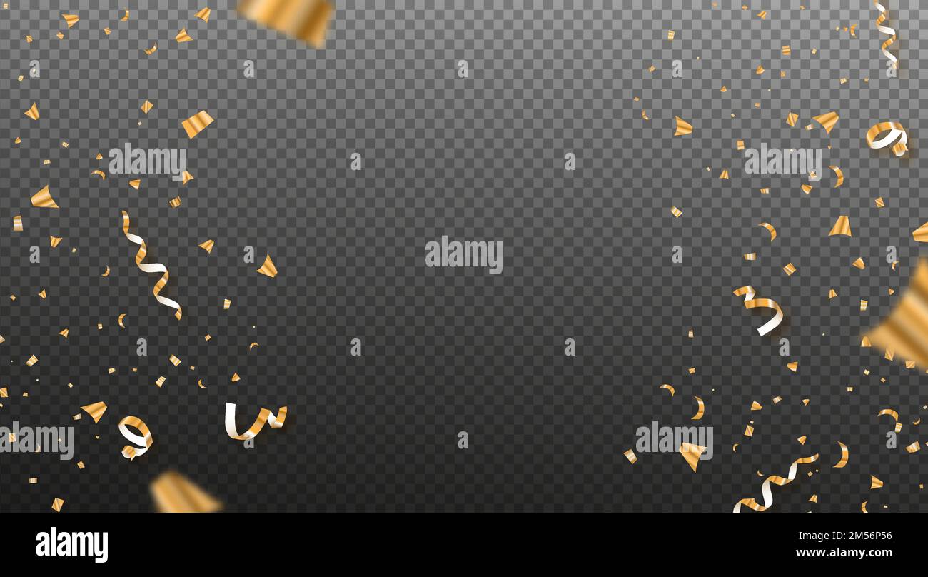 Metallic confetti falling Stock Vector Images - Alamy