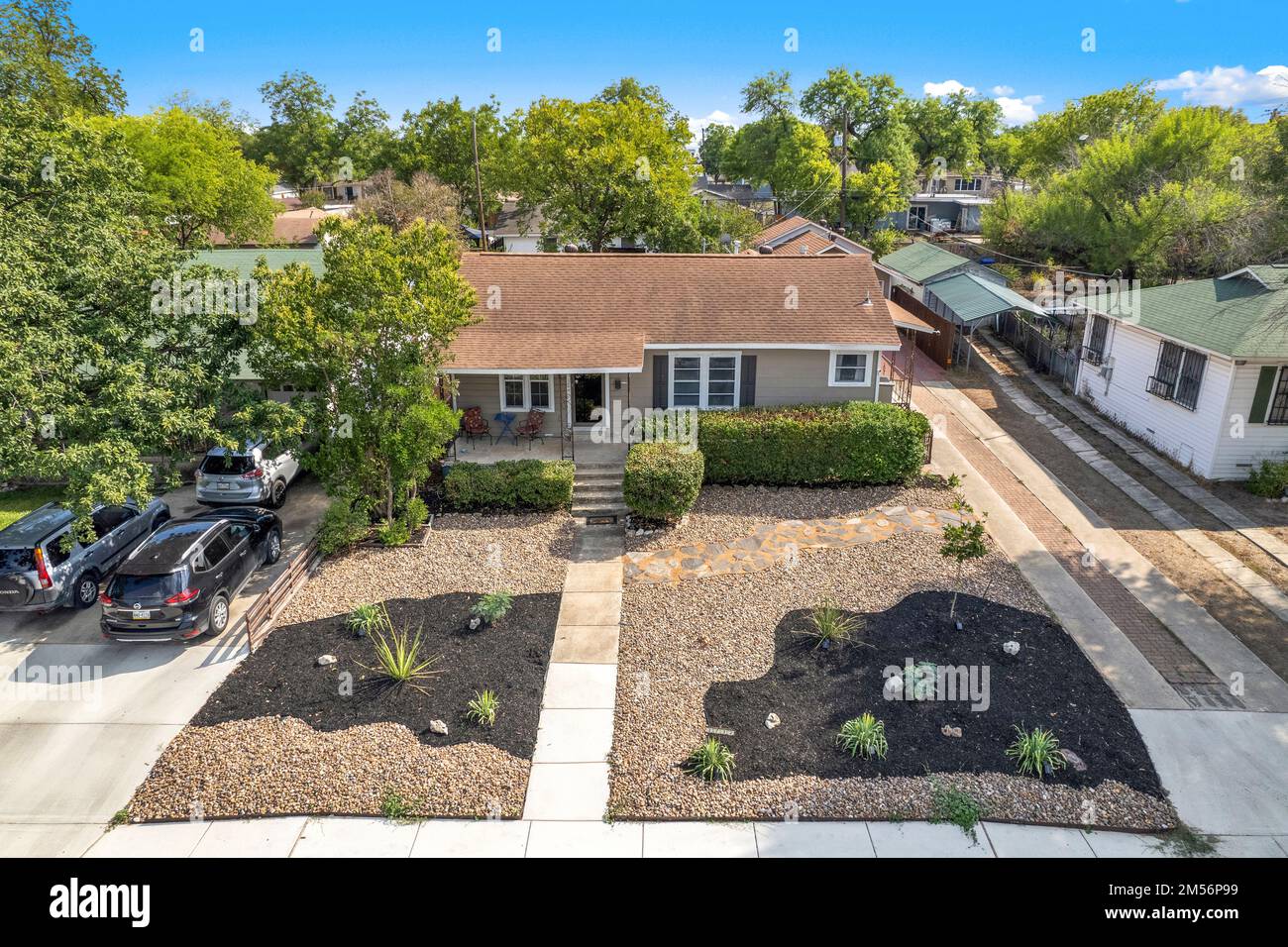 Flying over neighborhood hi-res stock photography and images - Alamy