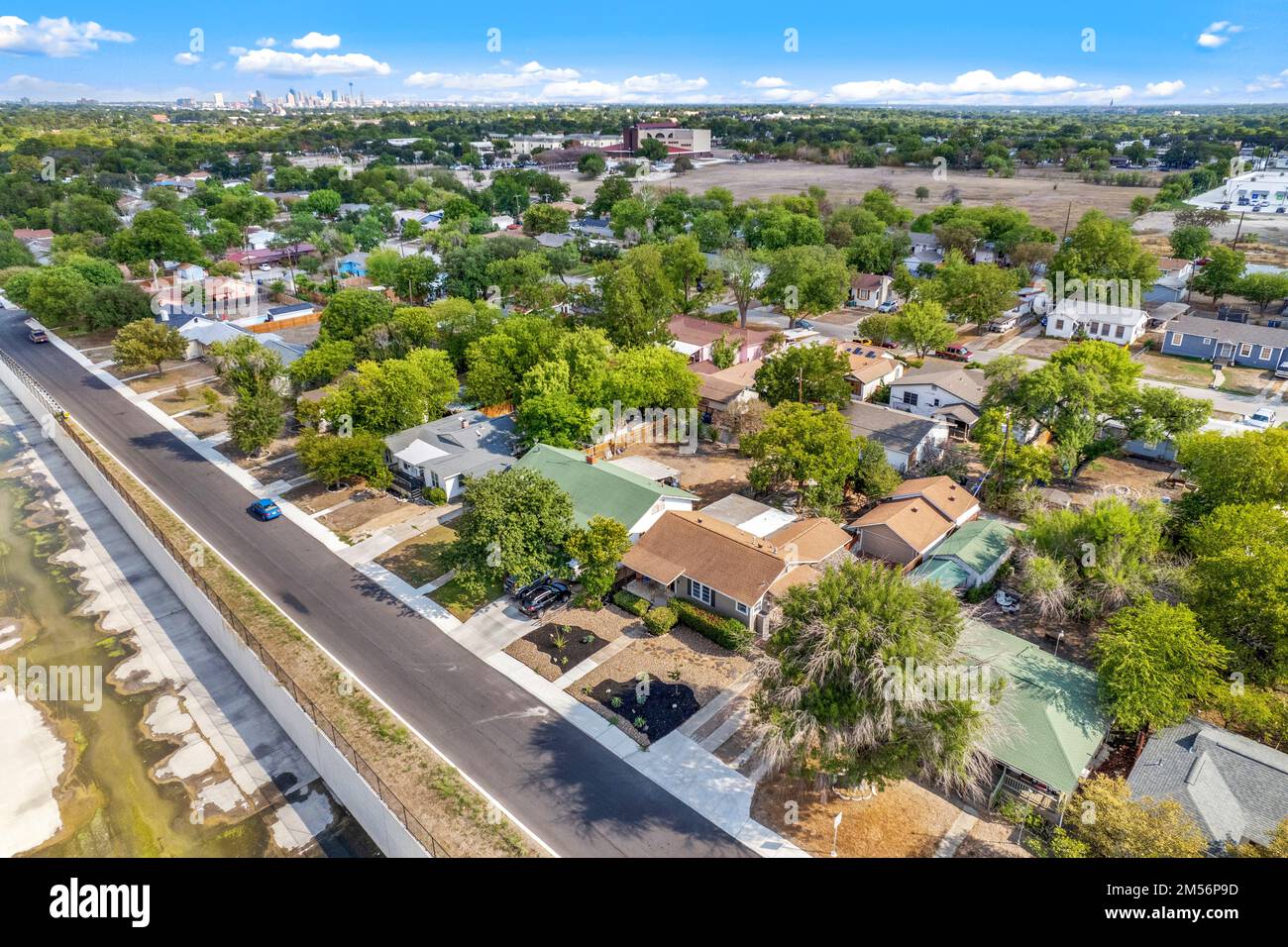 Flying over neighborhood hi-res stock photography and images - Alamy