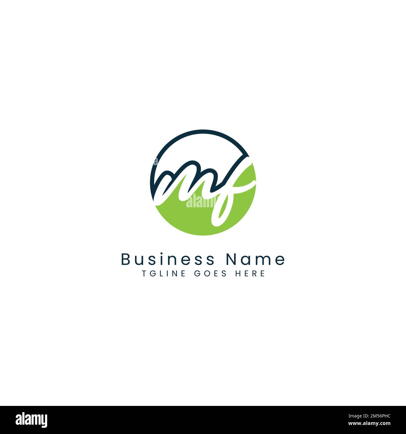 M F MF Initial letter handwritten and signature vector image template ...