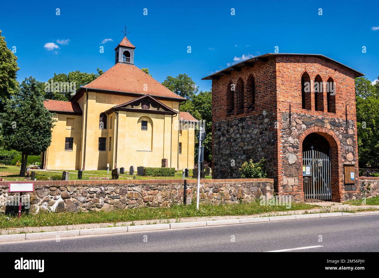 Village church Lindenberg, Brandenburg, Germany Stock Photo - Alamy