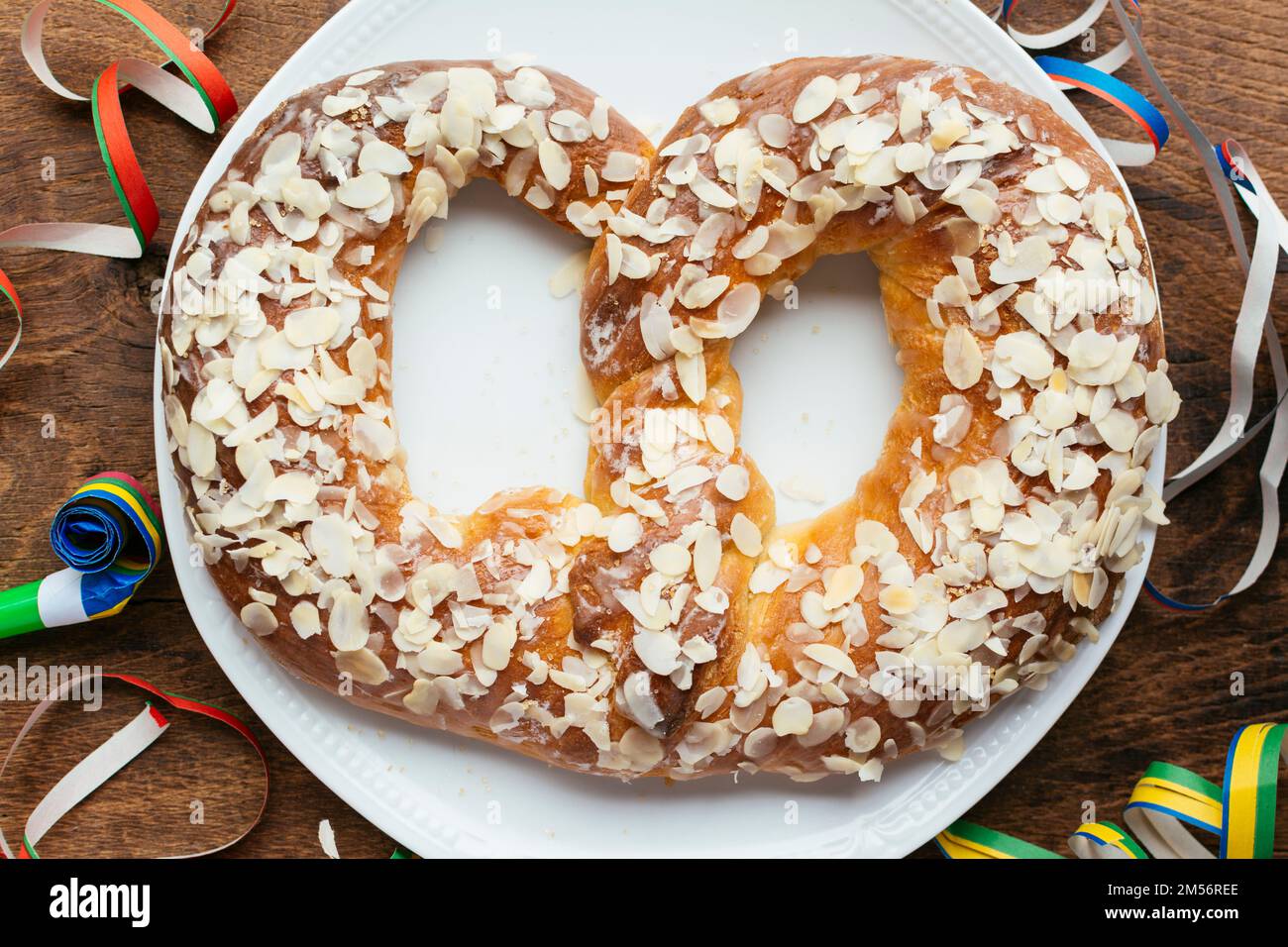 Home made German New Year's Pretzels Stock Photo - Alamy