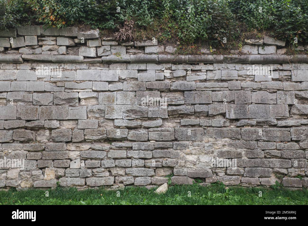 Old crumbling stone wall in an abandoned castle Stock Photo - Alamy