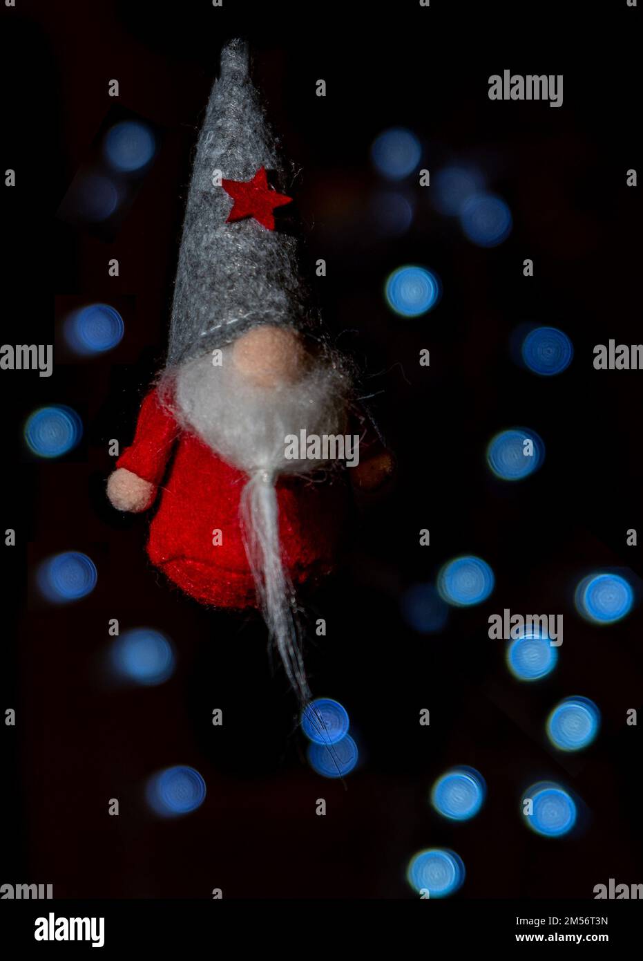 bearded elf with black background Stock Photo - Alamy