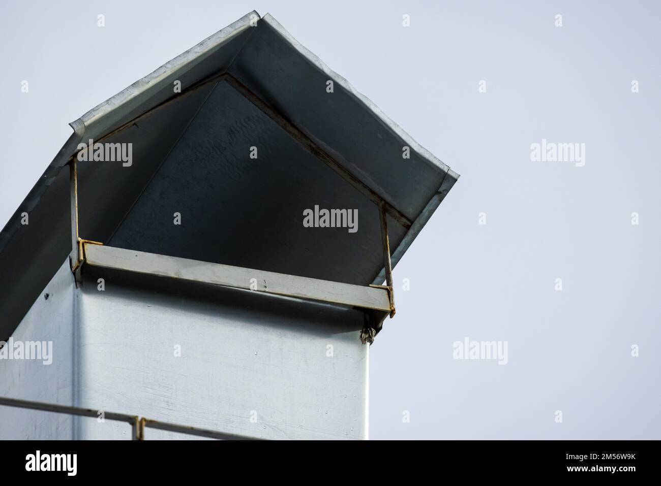 Metal roof chimney, abstract architecture details Stock Photo - Alamy