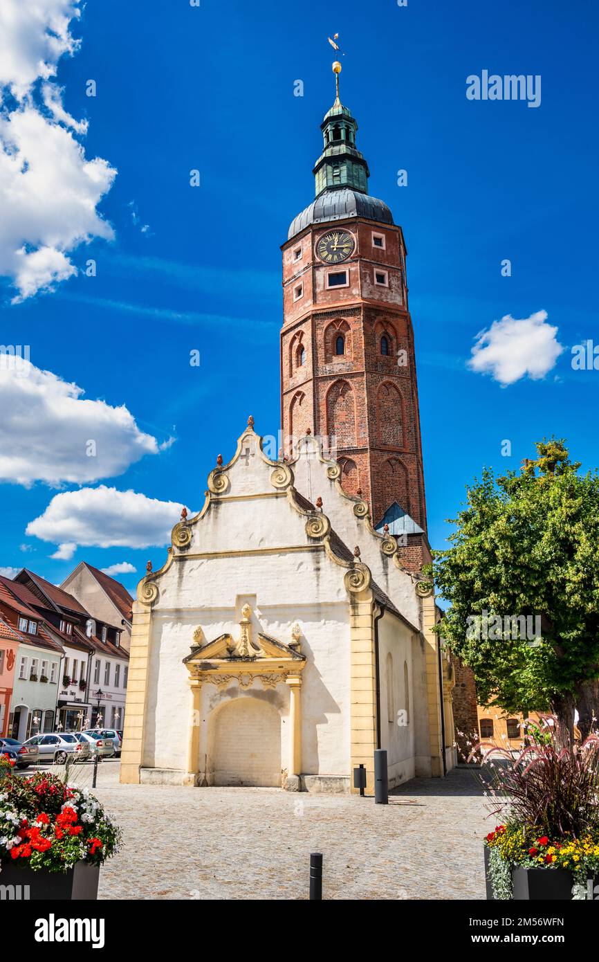 Chapel of St. George with the Hausmann Tower, Luckau, Brandenburg ...