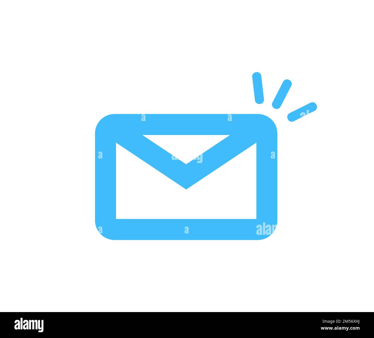 Notification icon set, New e-mail, new message icon design. Social media chat notify ...