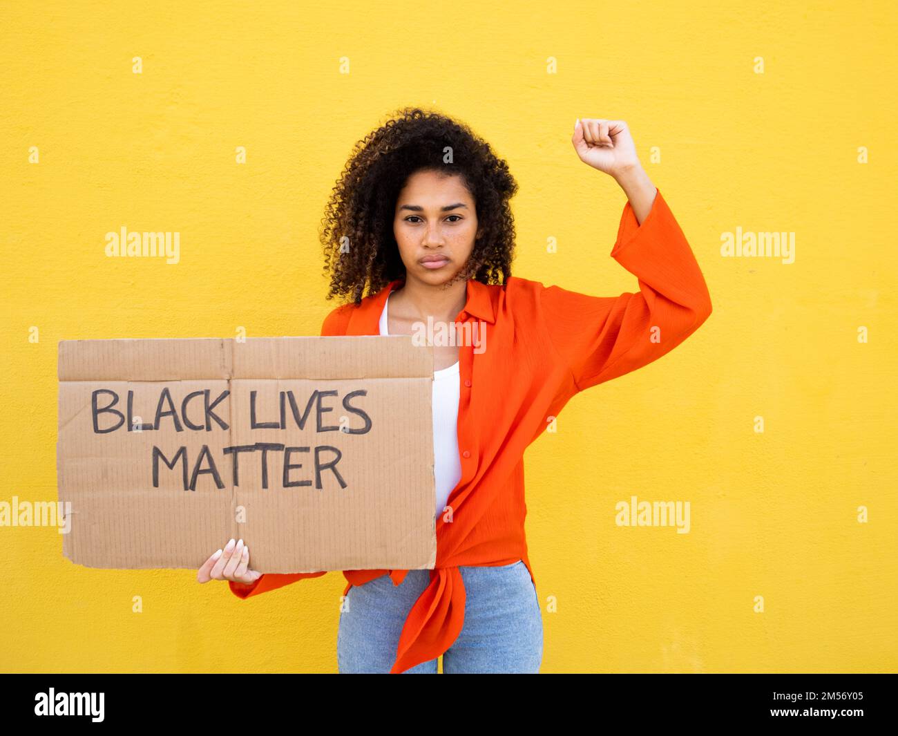 Black power fist sign hi-res stock photography and images - Alamy