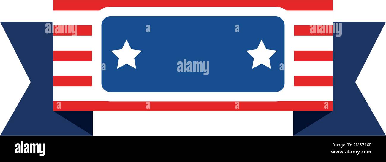 badge with US flag color Stock Vector Image & Art - Alamy