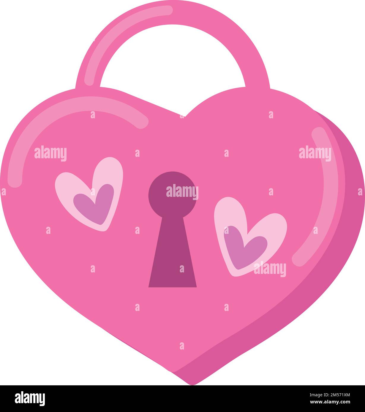 heart shaped padlock Stock Vector Image & Art - Alamy