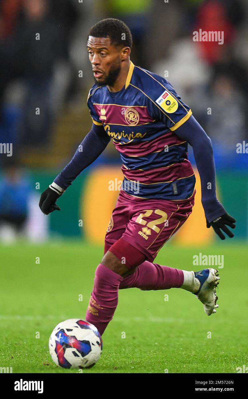 Kenneth Paal #22 of QPR during the Sky Bet Championship match Cardiff ...