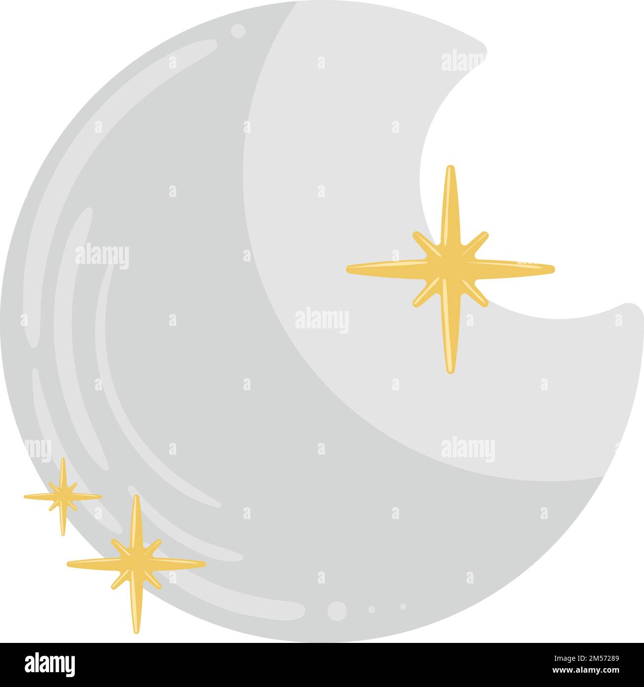 cute moon isolated Stock Vector Image & Art - Alamy