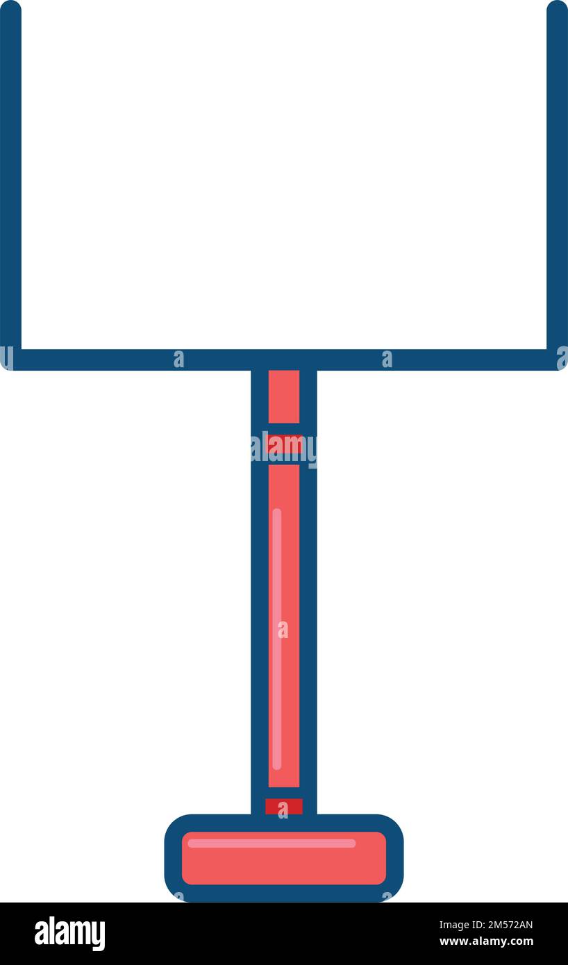 american football goal post Stock Vector Image & Art - Alamy