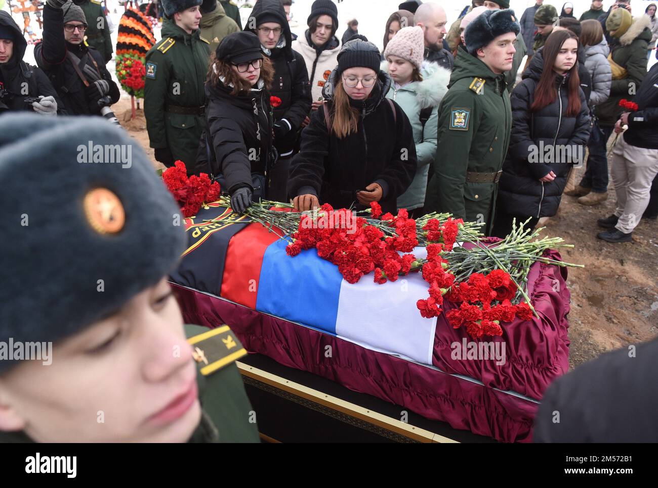 Funeral of Wagner group fighter Dmitry Menshikov, who died during a ...