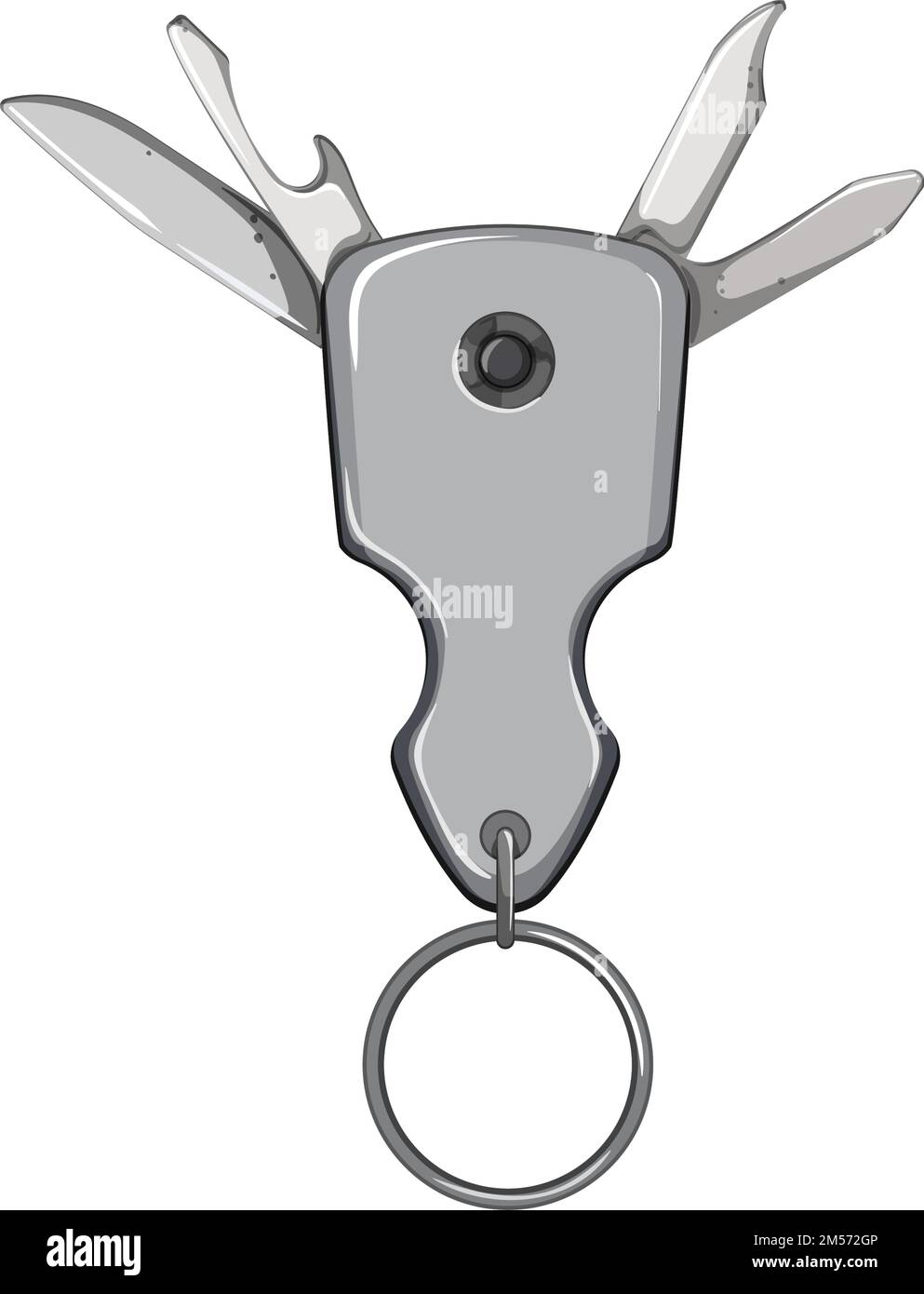 multitool knife tool cartoon vector illustration Stock Vector Image ...