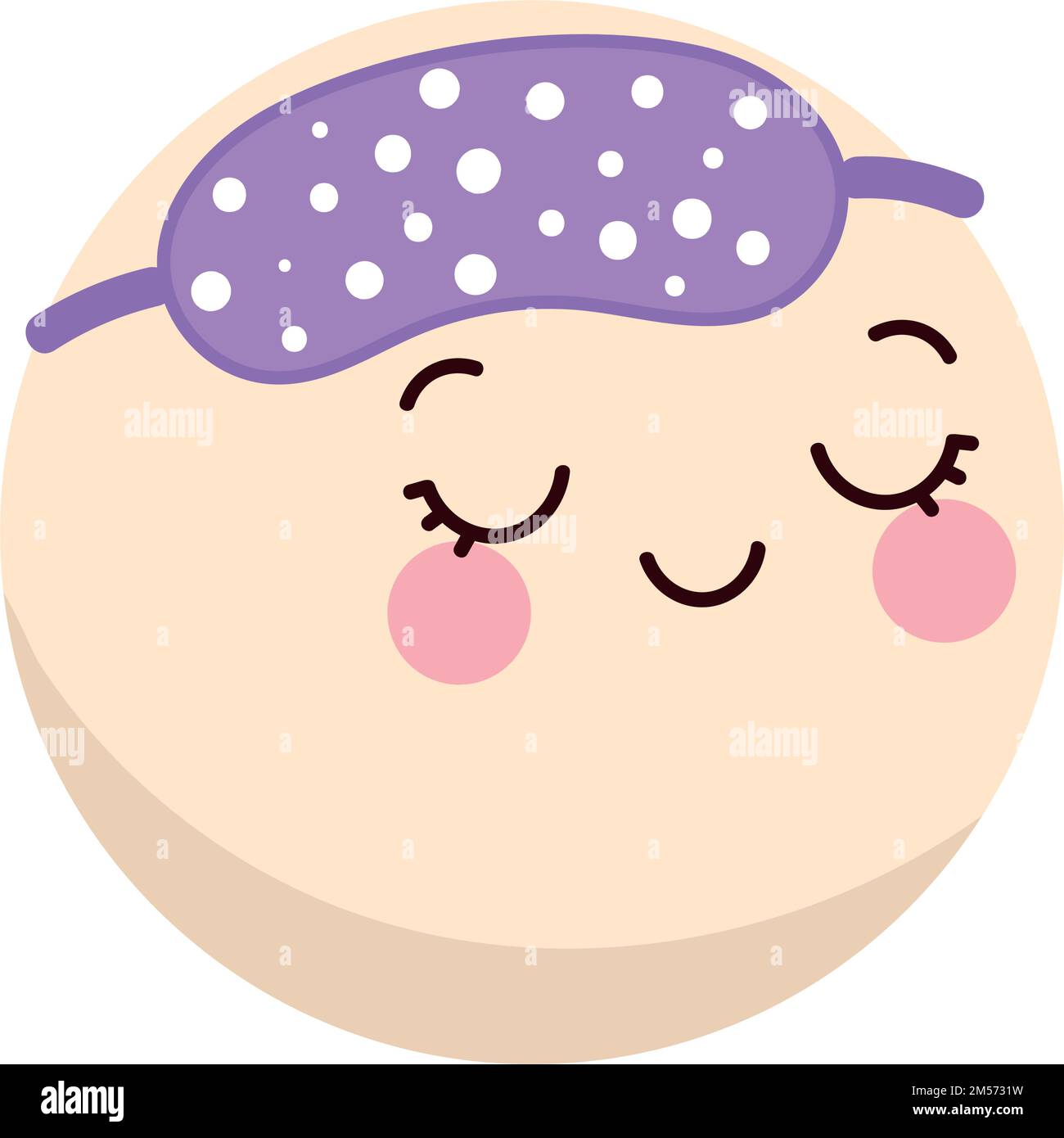 cute moon with mask Stock Vector Image & Art - Alamy