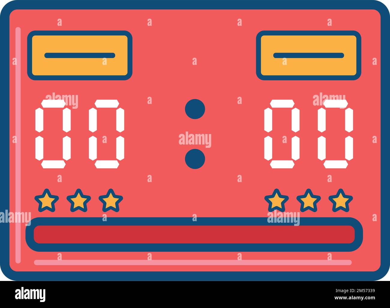 Football score digital board Stock Vector Images - Alamy