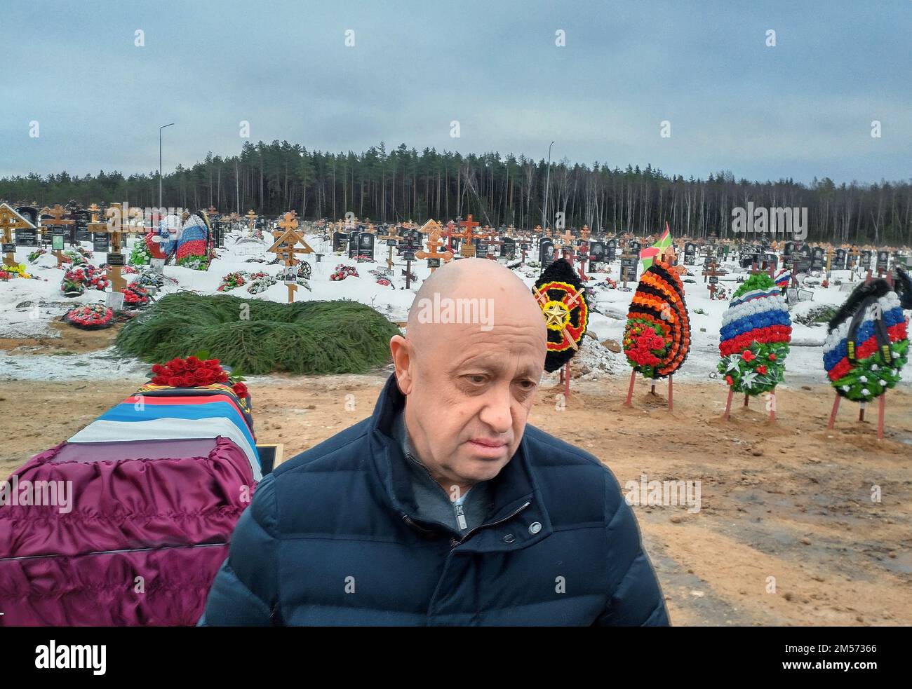 Funeral of Wagner group fighter Dmitry Menshikov, who died during a ...