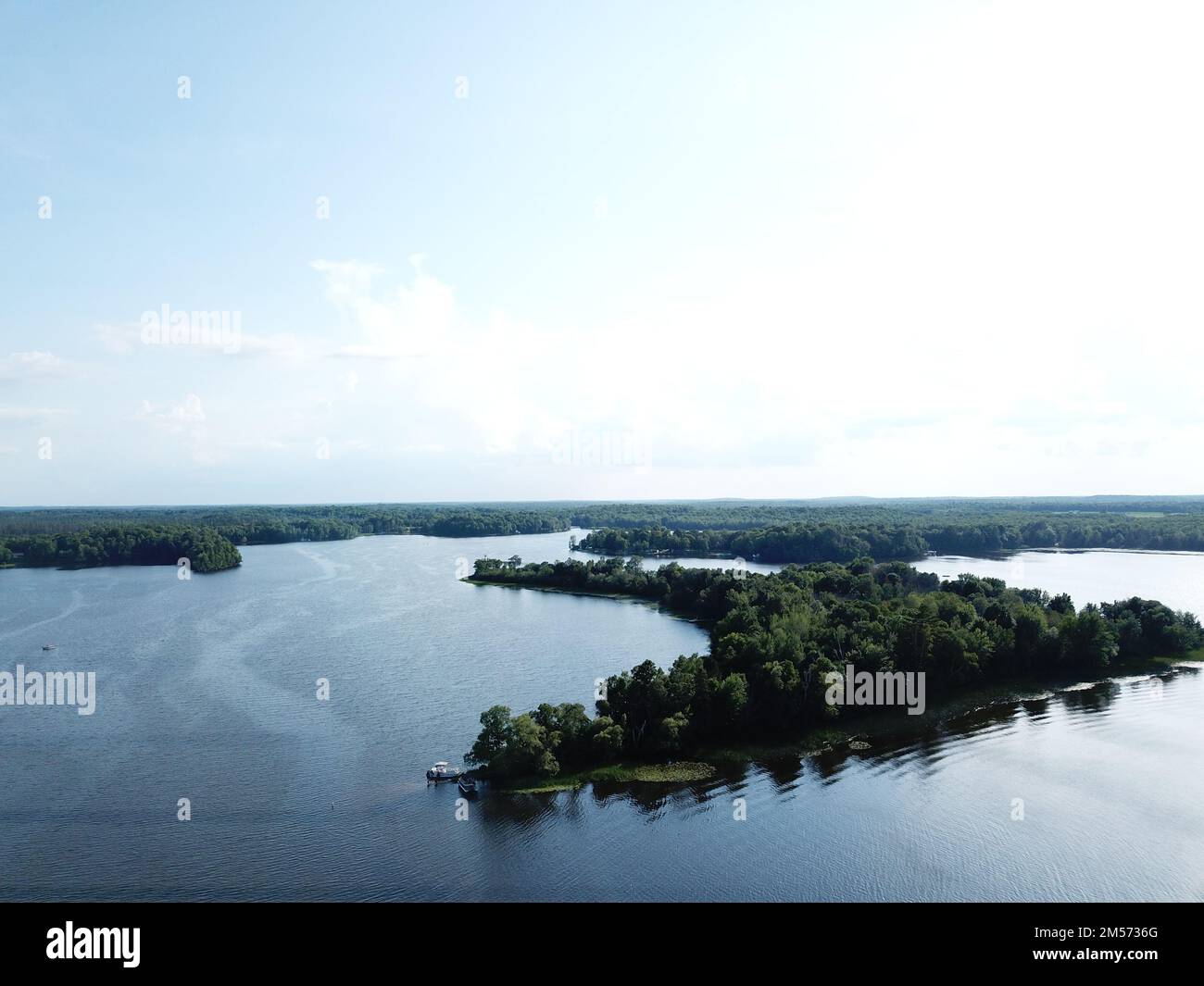 An aerial view of a lake Stock Photo - Alamy