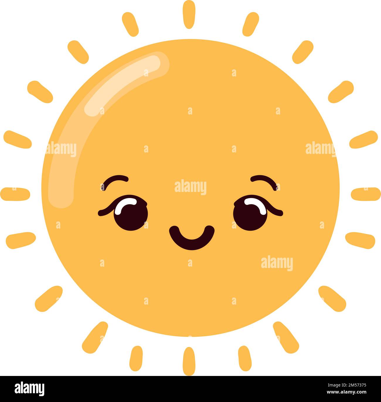 cute sun cartoon Stock Vector Image & Art - Alamy