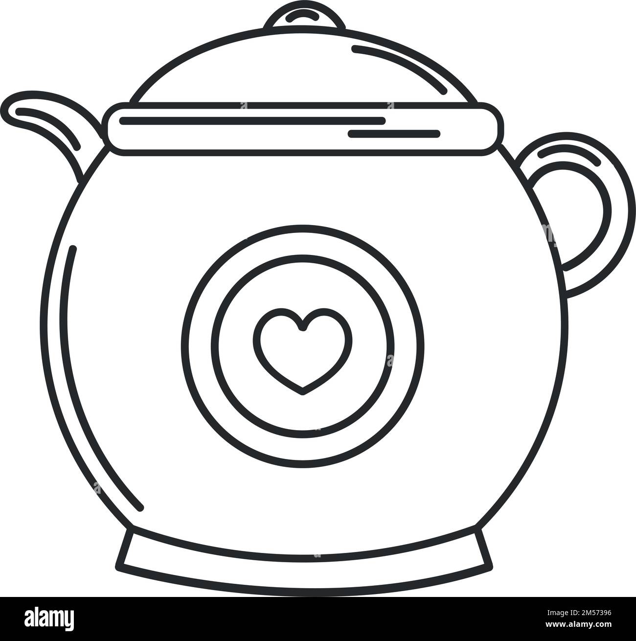 teapot colorless icon Stock Vector Image & Art - Alamy
