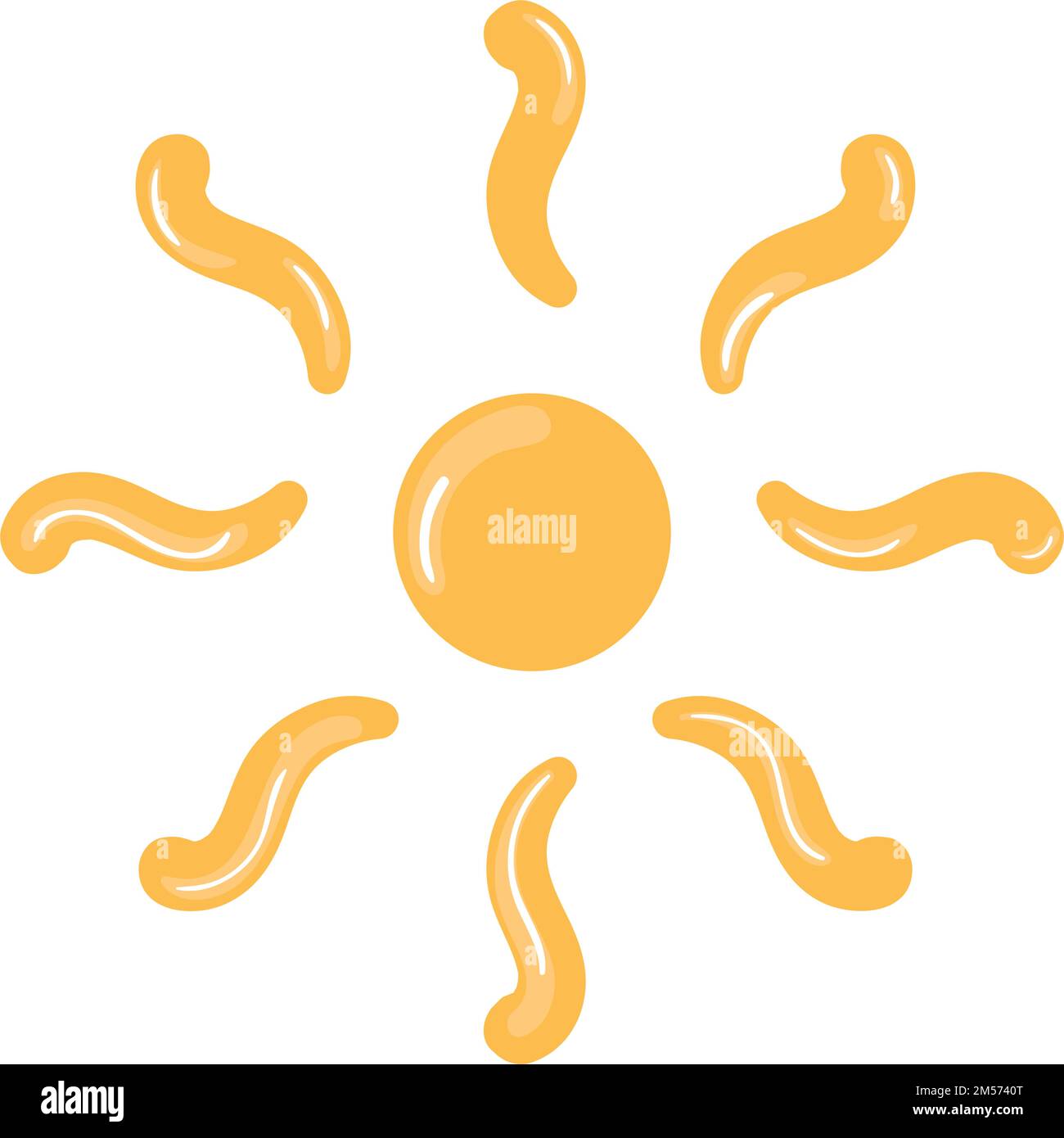 sun on white background Stock Vector Image & Art - Alamy
