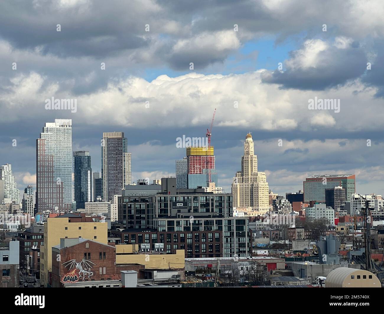 Looking across the Gowanus neighborhood at the newer vertical ...