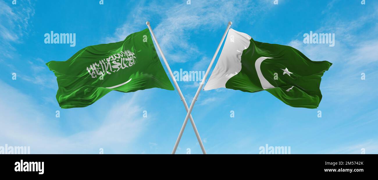 Pakistan saudi arabia flag hi-res stock photography and images - Alamy