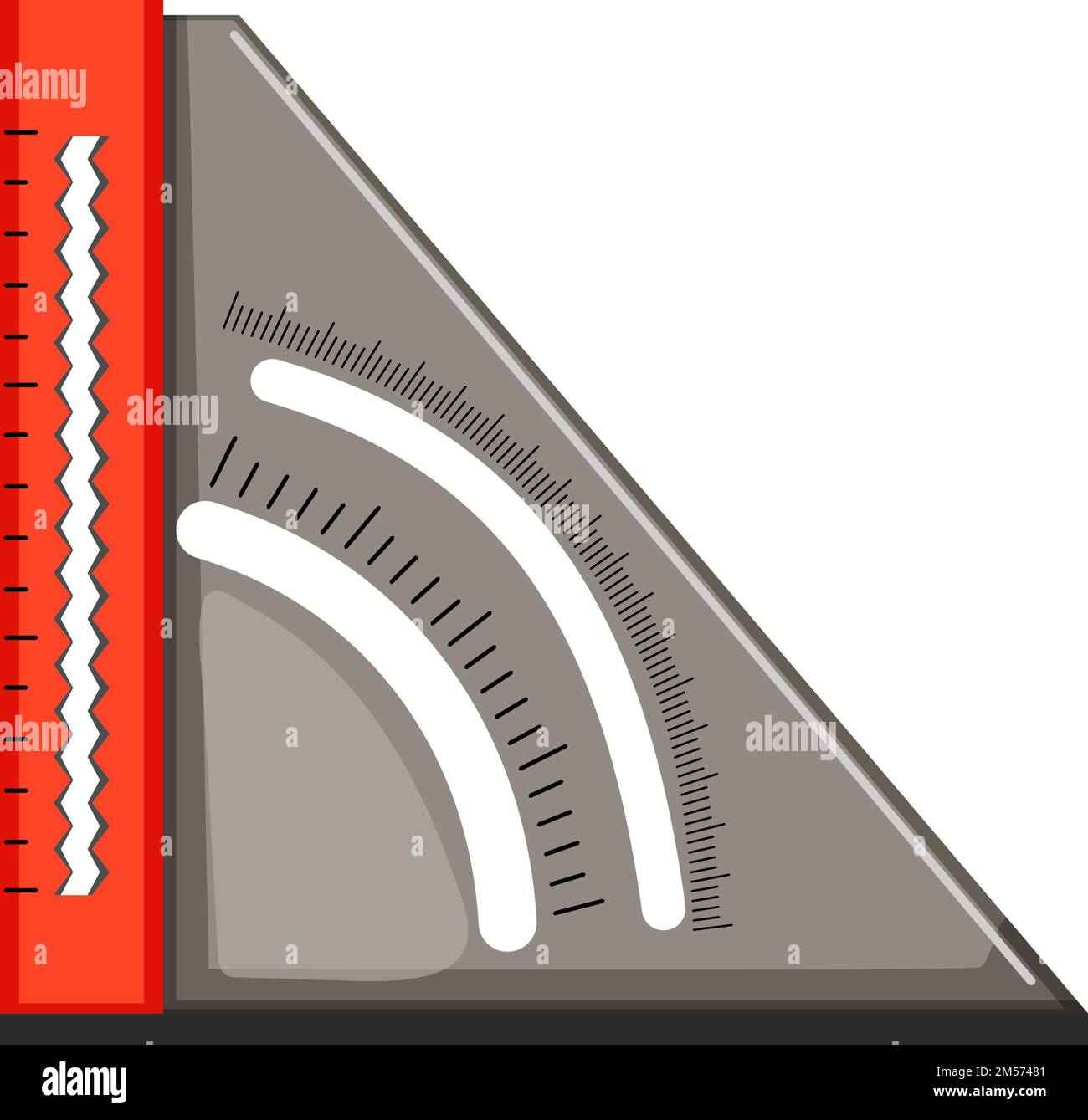 work ruler builder cartoon vector illustration Stock Vector Image & Art ...
